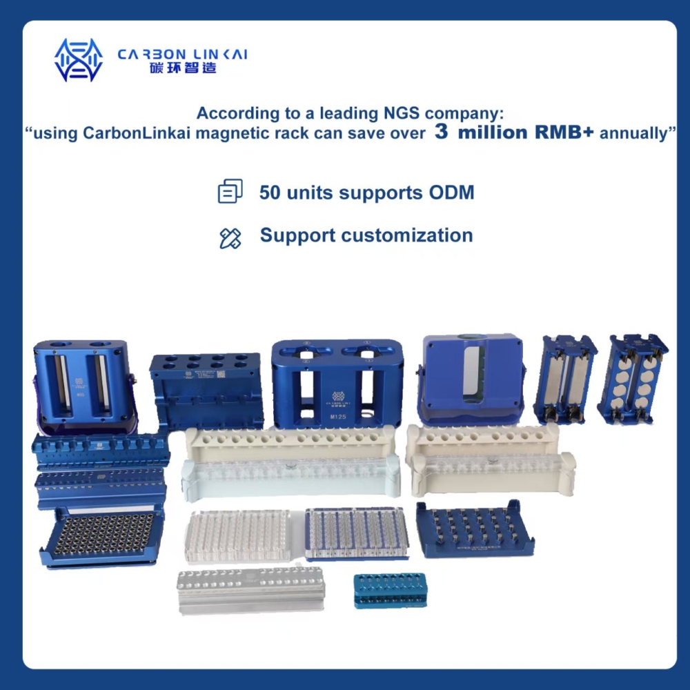 Global magnetic separation rack custom expert Carbonlinkai 96-Well Cell ...
